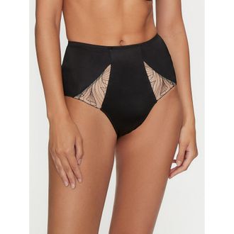 Chantelle Klassischer Damenslip mit hoher Taille Tattoo Love C22DC5 Schwarz