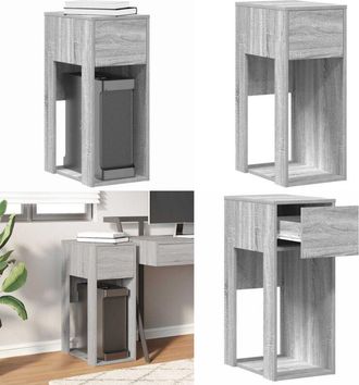 vidaXL Computerschrank mit Schublade Grau Sonoma 30x44x74 cm - Vidaxl