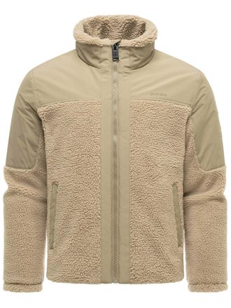 Stone Harbor Herren Sherpa-Fleecejacke Riveen - Teddyjacke mit Stehkragen