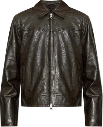 AllSaints Homme, Vestes, Brun, Taille: S Tune Leather Jacket