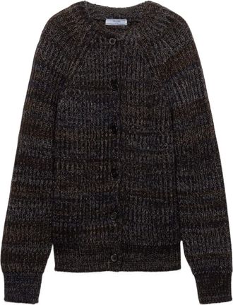 Prada cardigan à col rond - Marron