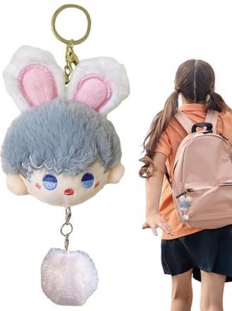 Generic Porte-cl&eacute;s mignon en peluche, porte-cl&eacute;s de poup&eacute;e en peluche | Porte-cl&eacute;s de poup&eacute;e en peluche de jeu - Mignon sac en peluche sac &agrave; dos pendentif por