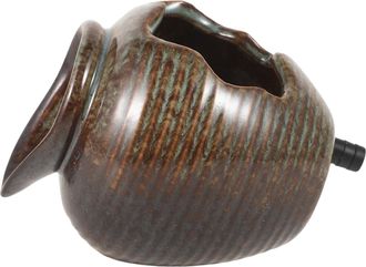 Hemoton Keramik Gartenbrunnen Für Außenbereich Kleine Offene Keramikvase Mit Zirkulationsfilter Wasserspiel Für Terrasse Und Gartendekoration