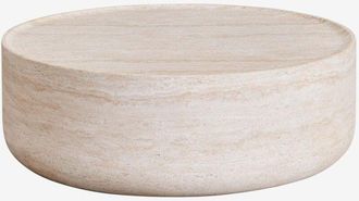 Sklum Runder Gartencouchtisch &Oslash;80 cm aus Zement Darwys