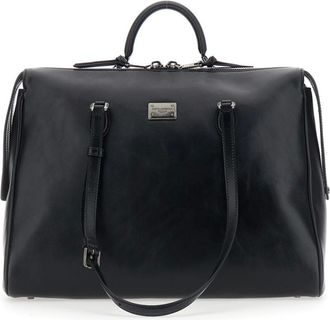 Dolce & Gabbana Homme, Sacs, Noir, Taille: ONE Size Vittoria Calfskin Bag