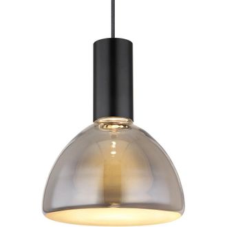 Globo Lighting Suspension lampe suspendue plafonnier lampe de salon verre couleur fum&eacute;e d 17 cm