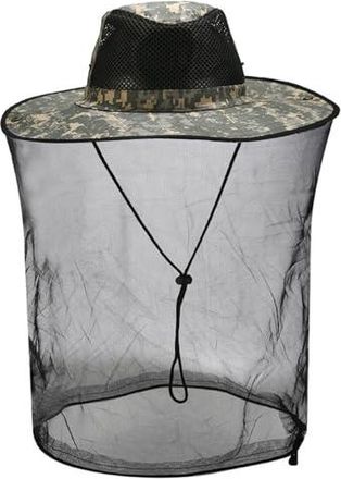 Generic Chapeau de p&ecirc;cheur pour homme et femme en filet pour alpinisme, p&ecirc;che, s&eacute;chage au soleil, noir fonc&eacute;, Taille unique