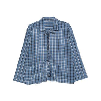 BASERANGE Limber Shirt - Femme - Blouses et Chemises - Bleu - Taille: 38 FR