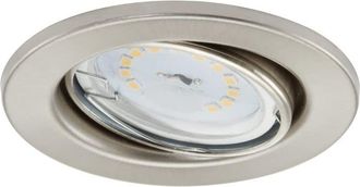 Briloner 3er Set Einbaustrahler LED dimmbar in Stufen, schwenkbar, Lochdurchmesser 68 mm, LED Spot, Deckenspots, Spots, Einbauleuchten, Einbauspots, Deckenstra