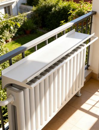 Generic Heizk&ouml;rperregal ohne Bohren mit Handtuchhalter, Heizk&ouml;rperabdeckung for Wohn- und Schlafzimmer, platzsparender Hitzeschutz, 5,5 Zoll breiter Organizer