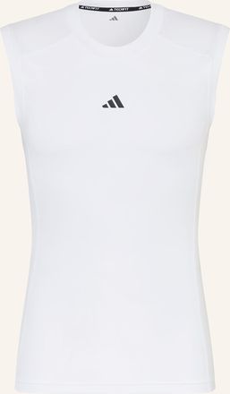 adidas Funktionstop Techfit Compression weiss