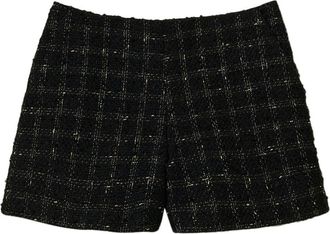 Twin-Set Shorts aus Tweed - Schwarz
