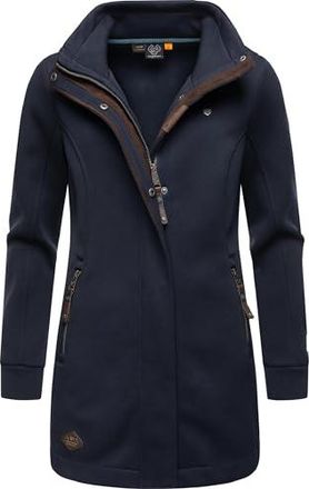 Ragwear Letrice Bonded Veste zippée à col haut pour femme XS à 6XL, bleu marine, XL
