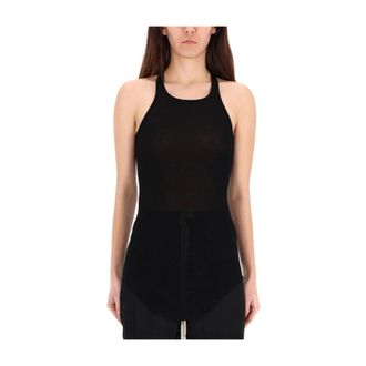 Rick Owens Femme, Tops, Noir, Taille: 40 FR Hauts sans manches