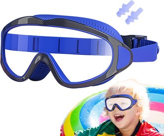 Generic Schwimmbrille f&uuml;r Kinder, Taucherbrille mit Ohrst&ouml;pseln, UV-Schutz und luftdichter Passform f&uuml;r und Tauchen
