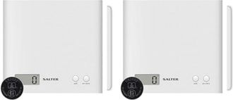 Salter 1066 WHDR15 Arc Balance de Cuisine Numérique, Pèse Aliment Électronique, Affichage Facile à Lire, Fonction Tare, Design Compact, Capacité Max. 3KG, Fa