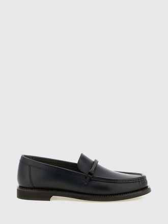 Brunello Cucinelli Mocassins penny en cuir de veau avec monile