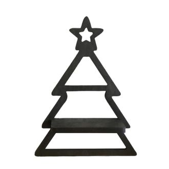 Generico Holzregal, Aufbewahrungsst&auml;nder mit Weihnachtsbaum-Design, Wandregal, f&uuml;r Eingang, Schlafzimmer, Badezimmer, Kamin oder