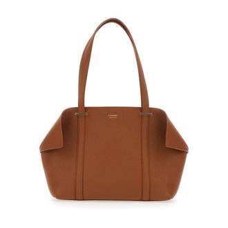 Ferragamo Scarf Tote Small - - Bags - Damen - Braun - ONE SIZE