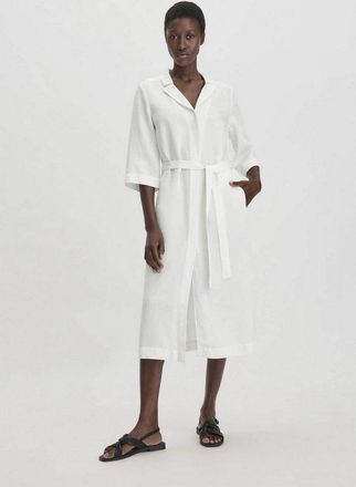 Hessnatur A-Linien-Kleid aus TENCEL Lyocell mit Leinen (1-tlg)