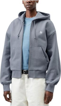 Carhartt Work in Progress Femme, Sweatshirts et sweats &agrave; capuche, Bleu, Taille: 36 FR Hooded Casey Jacket