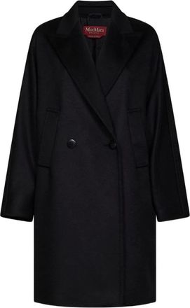 Max Mara Femme, Manteaux, Noir, Taille: 34 FR Cappotto doppiopetto revers classici