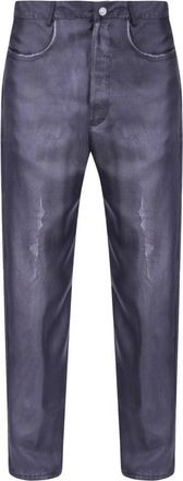 Jucca Femme, Pantalons, Noir, Taille: 34 FR Pantalon en soie effet denim
