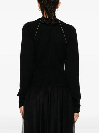 Fabiana Filippi Womens Raglan-Sleeves Trimmed Jumper Ss24 W