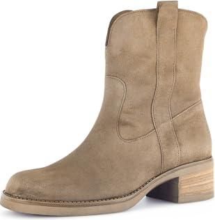 Gabor Bottines pour femme 5.922 en cuir suédé beige, Gris Farro, 38.5 EU Schmal