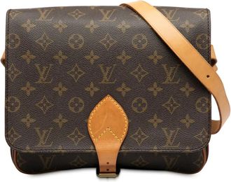 Louis Vuitton sac à bandoulière monogrammé Cartouchiere GM (1991) - Marron