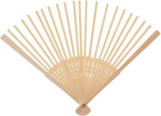 DOITOOL Cadre De Ventilateur Pliable En Bambou 21Cm Kit De Fabrication D&Eacute;ventail Diy L&eacute;ger Et R&eacute;sistant Pour D&eacute;coration Murale Et Artisanat Japonais