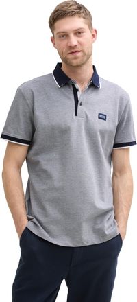 Tom Tailor T-Shirt mit Brusttasche, White Tonal fine Stripe, L