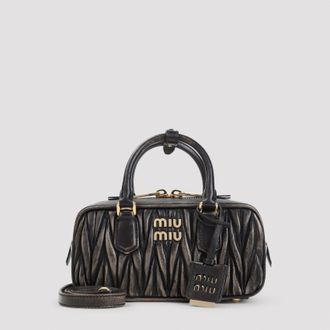 Miu Miu Sac &agrave; bandouli&egrave;re en cuir dagneau Miu Miu