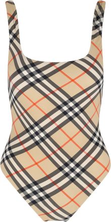 Burberry Einteiliger Badeanzug Check