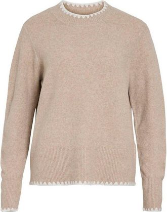 Vila Rundhalspullover VIHEFNA STITCH DETAIL