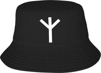 Generic Chapeau De Seau Unisexe Rune Algiz Chapeau De Soleil &Eacute;t&eacute; Respirant Bonnet Soleil, pour De P&ecirc;che, Le Camping, Sports, 56-58cm