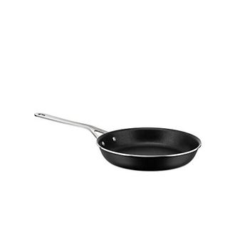 Alessi Pots&Pans Poêle à Frire en Aluminium avec intérieur Anti-adhésif Poignée en Acier Inoxydable 18/10 Noir Taille Unique AJM110/24B