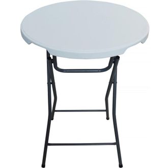 Habitat et Jardin Habitat Et Jardin - Klappbarer Stehtisch aus Kunststoff &oslash; 80 cm Lili - Wei&szlig;