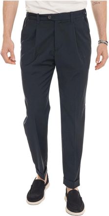 Hindustrie Homme, Pantalons, Bleu, Taille: XL Amalfi Pantalon Classique