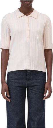 Closed Femme, Tops, Rose, Taille: 36 FR Polo &agrave; manches courtes