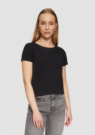 QS by s.Oliver T-Shirt Basic (3-tlg) kurzarm, Rundhals, modernes Design, im 3er Pack