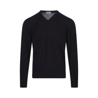 Fedeli Raffinato Pullover - - Knitwear - Herren - Blau - 3XL