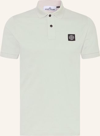 Stone Island Piqu&eacute;-Poloshirt gruen