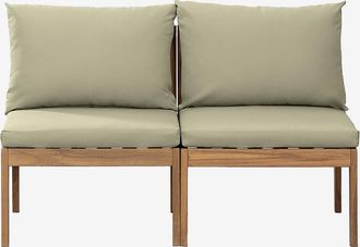 Sklum 2-teiliges modulares Gartensofa aus Filips-Akazienholz