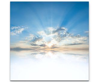 Paul Sinus Art Leinwandbilder | Bilder Leinwand 60x60cm Wolken an blauem Himmel