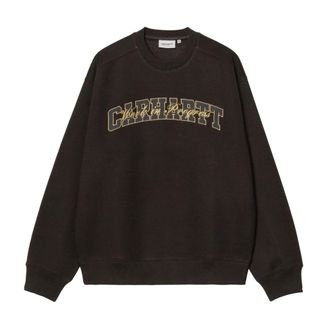 Carhartt Work in Progress Homme, Sweatshirts et sweats &agrave; capuche, Brun, Taille: M Big School Sweat