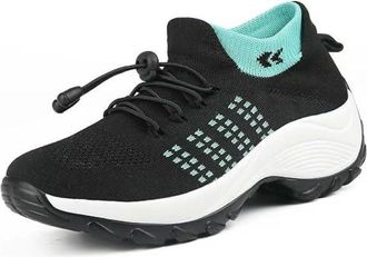 Generic ZBDP Baskets orthopédiques pour femme - Chaussures de marche décontractées pour femme - Blanc noir et rouge - 35-45, 1855 Vert, 36.5 EU