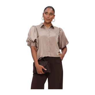 Notre-V Nv-Inka Bluse - - Blouses & Shirts - Damen - Grau - XS