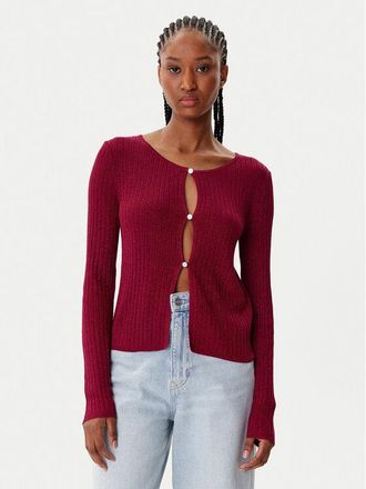 Morgan Strickjacke 252-MIZOR Rot Slim Fit