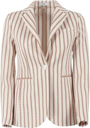 Circolo 1901 Homme, Vestes, Beige, Taille: 3XS Giacca Lunga Slim